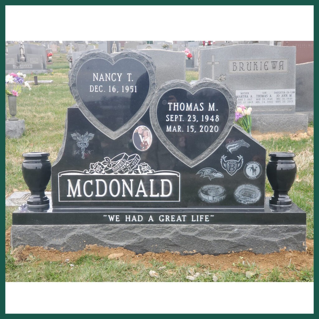 Custom Cemetery Monuments | Tegeler Monument Company | Maryland