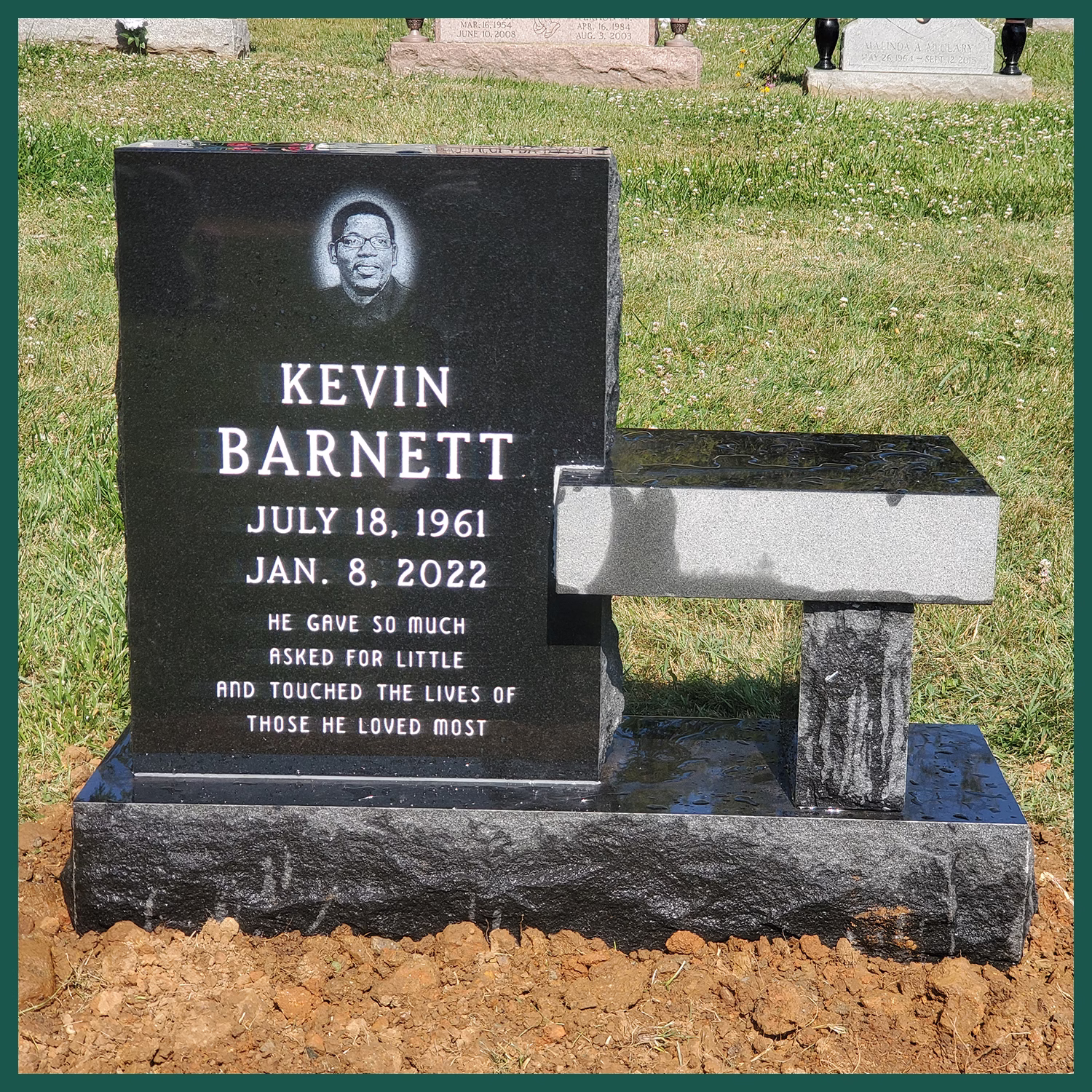 Custom Cemetery Benches | Tegeler Monument | Maryland